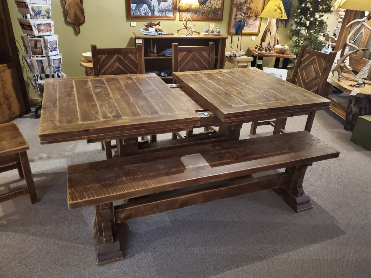 Northwest Handmade Furniture | Alder Dining Set with Leaf